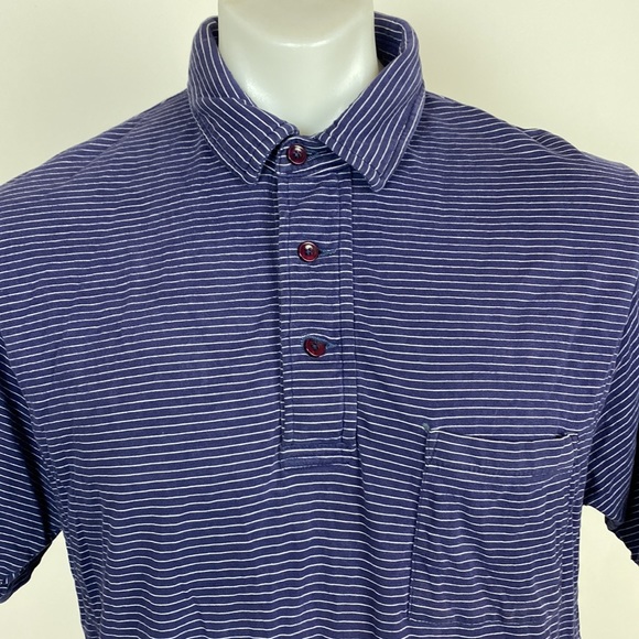 relwen | Shirts | Relwen Polo Shirt Mens Xl Blue White Short Sleeve ...